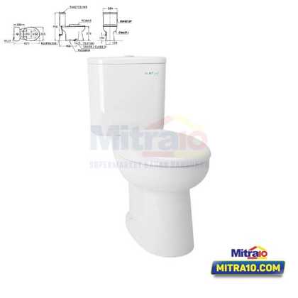 Toto Kloset Duduk CW427J+SW427JP+TC505S Dual Flush Putih