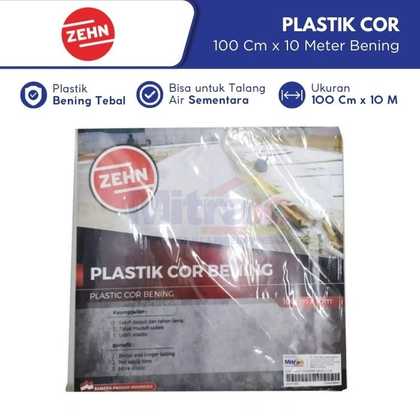 Zehn Plastik Cor 100 Cm x 10 Meter Bening