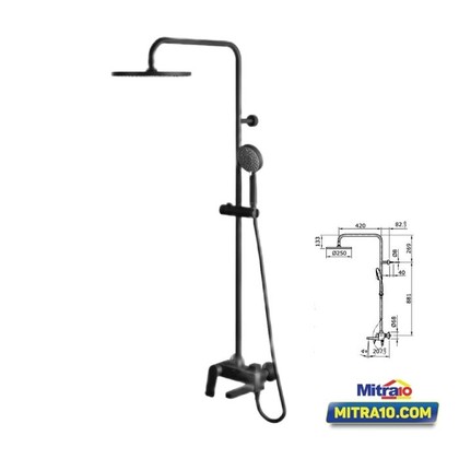 Jual Toto Set Shower Column TX493SRS Hitam