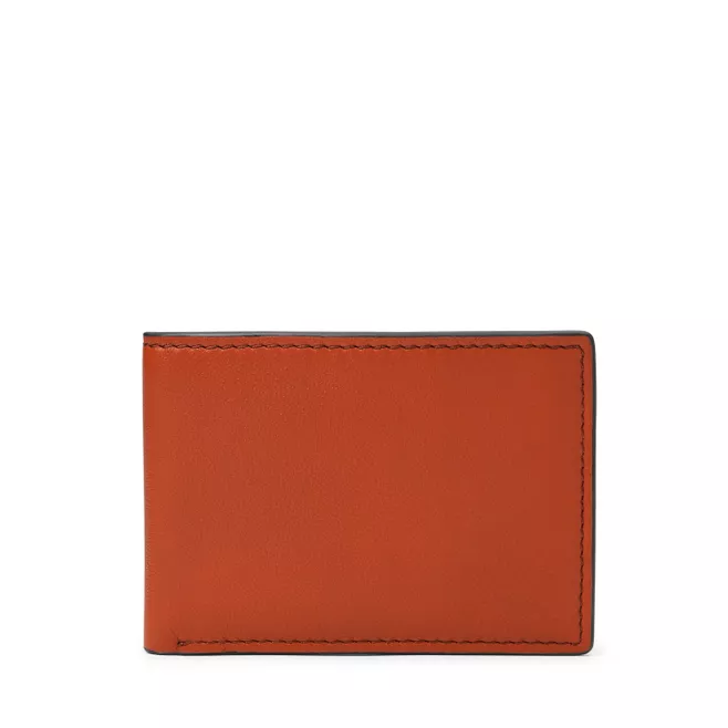 Steven Front Pocket Wallet-Bifold Orange