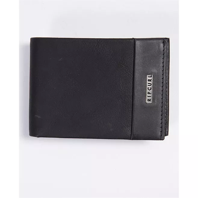 Covert RFID Slim Leather Wallet Black
